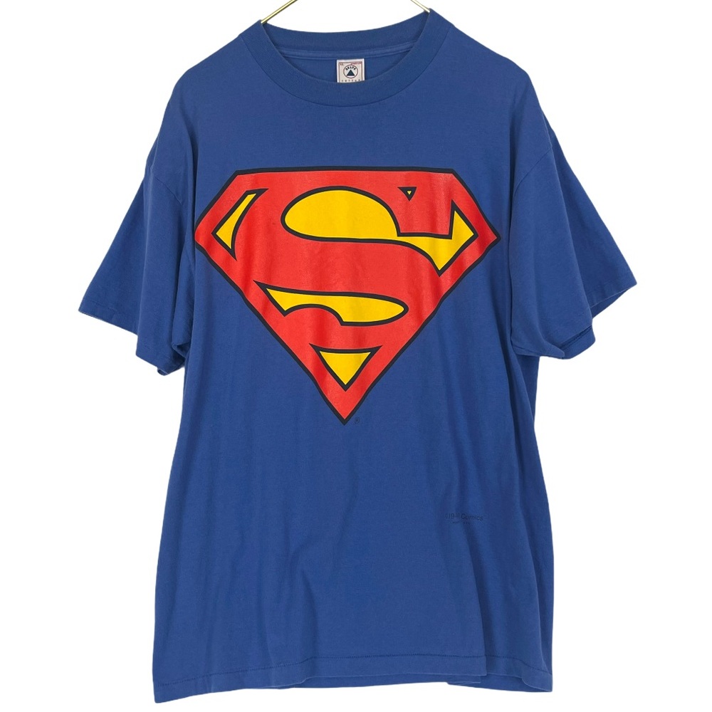 Vintage Dc Superman Logo Single Stitch Cotton T - Gem